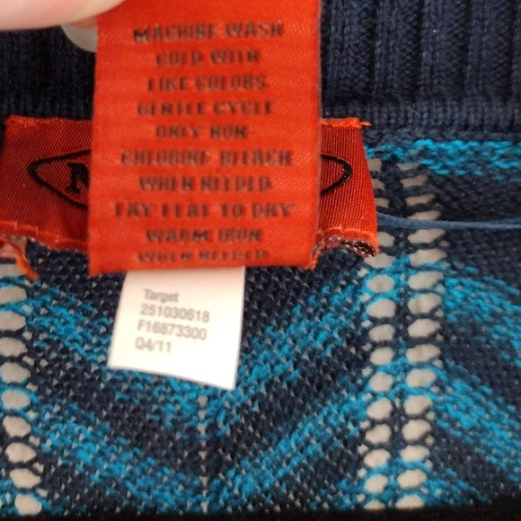 Missoni | Sweaters | Missoni X Target Y2k Twotone Blue Chevron Openknit ...